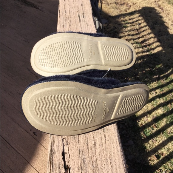 Talbots | Shoes | Nwt Talbots Blue Cozy Furry Slippers | Poshmark